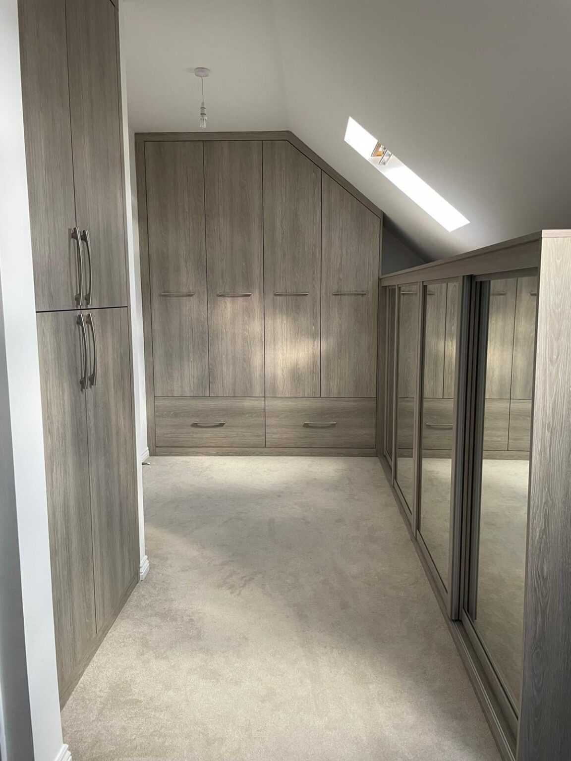 Custom Made Wardrobes For A Walk-In Loft Dressing Room